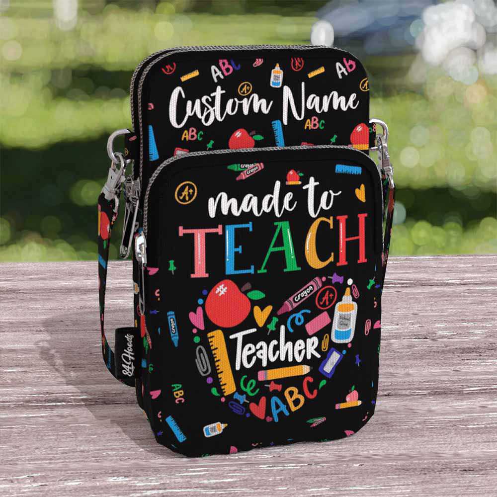 Teacher Custom Name Made To Teach Crossbody Bag - 84Hoods© Personalized ...