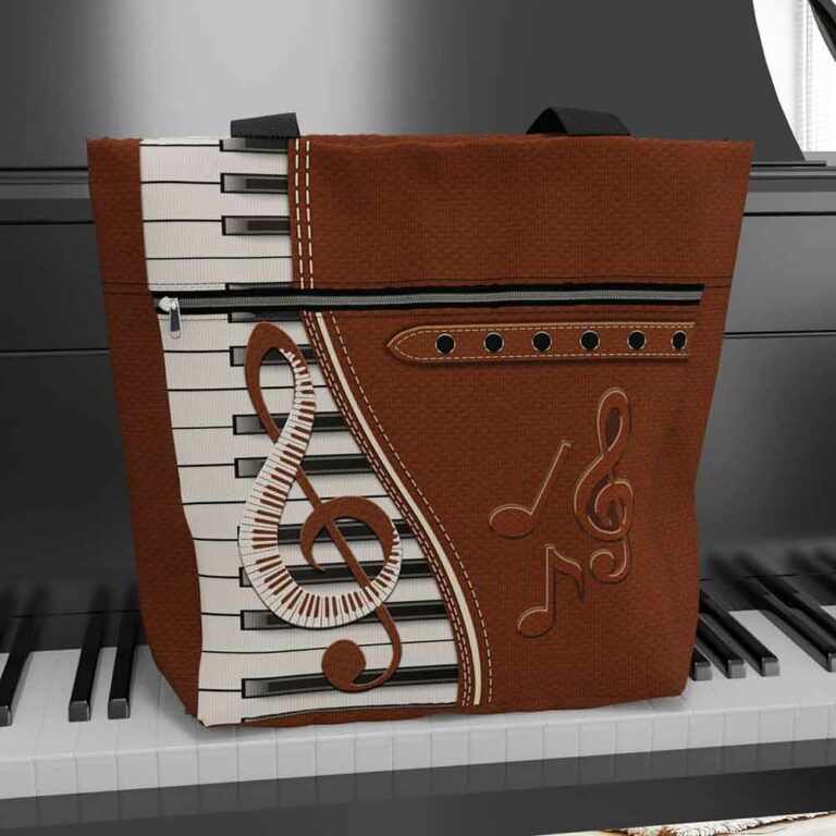 Piano Music Note Vintage Tote Bag - 84Hoods© Personalized Bags , Shoes ...
