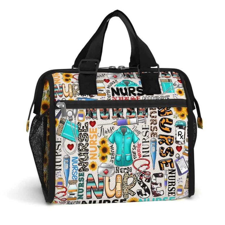 Nurse Typo Insulated Lunch Bag - 84Hoods© Personalized Bags , Shoes & More