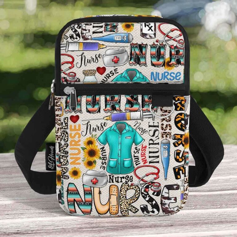 Nurse Typo Crossbody Bag - 84Hoods© Personalized Bags , Shoes & More